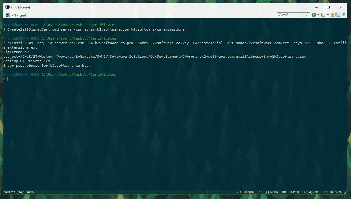 Fix 'Subject Alternative Name Missing [missing_subjectAltName]' issue ...