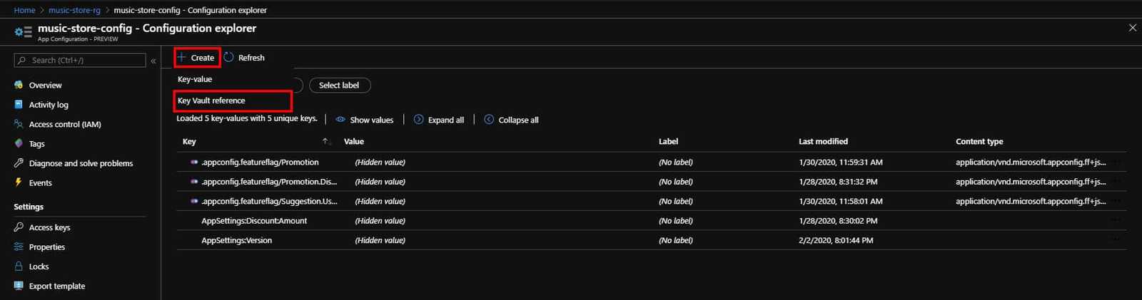 Centralized Configuration Management using Azure App Configuration: Using Azure Key Vault Side ...